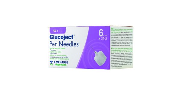 GLUCOJECT PEN NEEDLES 6MM G31